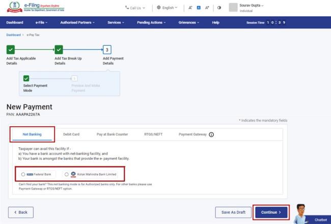 How to Generate Challan Form User Manual | Income Tax Department